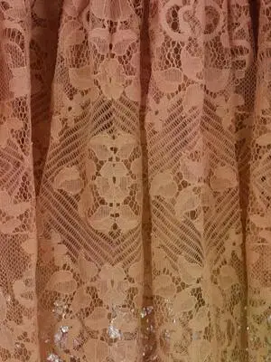 Elie Saab Silk Maxi Dress With Lace Detailing