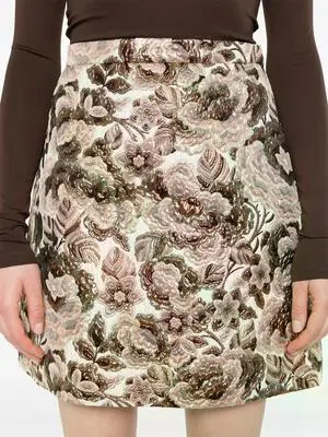 Valentino Garavani Matelassé Floral Mini Skirt