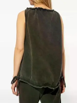 Attico Drawstring Cotton Tank Top