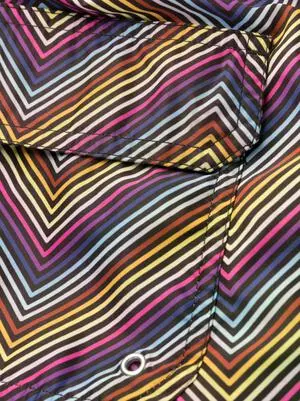 Missoni Zigzag-print Swim Shorts - Blue