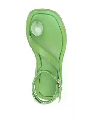 GIABORGHINI Buckle-fastening Open-toe Sandals - Green