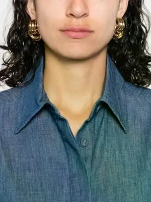 Zimmermann Embroidered Short-sleeve Shirt
