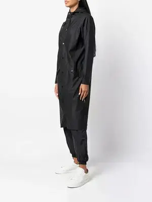 Rains Long Drawstring-hood Raincoat