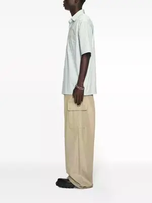 Off-White Cotton Cargo Trousers