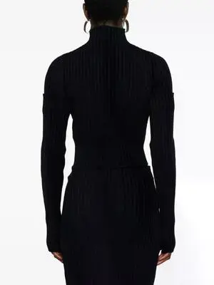 Balenciaga Ribbed Long-sleeve Sweater