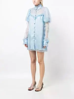 MACGRAW Lighthouse Ruffled Silk Dress