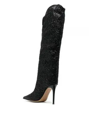 Alexandre Vauthier 110mm Sequin Knee-high Boots
