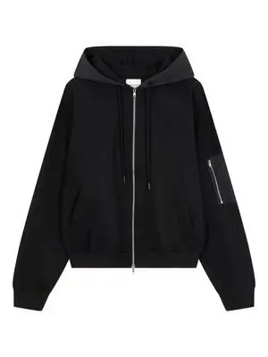 STUDIO TOMBOY Zip-up Hooded Sweatshirt With Contrast Panelling