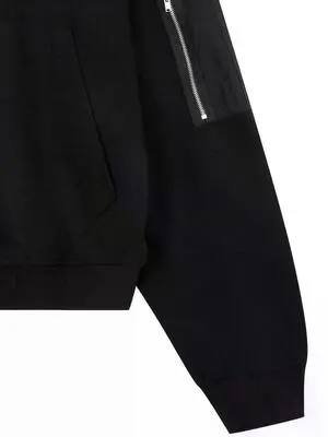 STUDIO TOMBOY Zip-up Hooded Sweatshirt With Contrast Panelling