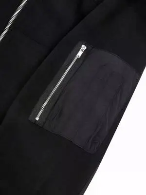 STUDIO TOMBOY Zip-up Hooded Sweatshirt With Contrast Panelling