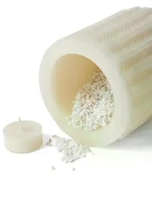 Brunello Cucinelli Knit-texture Lantern Candle - Neutrals