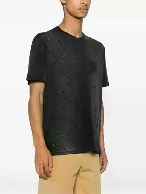 Amiri Shotgun Logo-print Distressed T-shirt