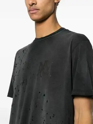 Amiri Shotgun Logo-print Distressed T-shirt