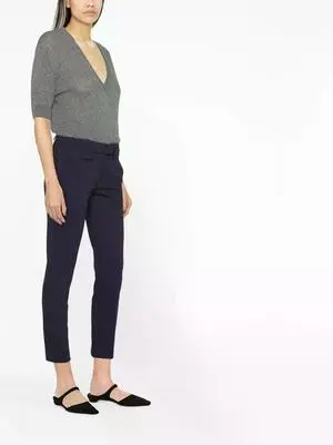 DONDUP Mid-rise Slim-cut Cropped Trousers
