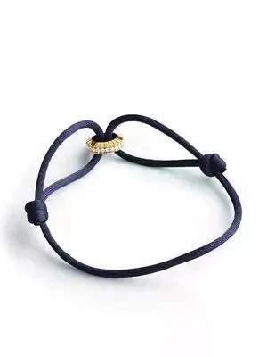 LOEV 14kt Yellow Gold Diamond Eternity Bracelet Brown