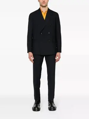 LARDINI Double-breasted Wool Suit