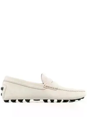 TOD'S Tod's Calf Suede Loafers Neutrals