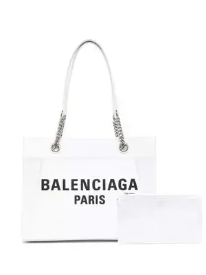 Balenciaga Duty Free Medium Tote Bag - White