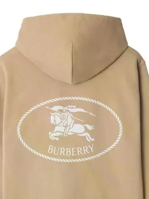 Burberry Burberry Knight Stamp Cotton Hoodie Neutrals