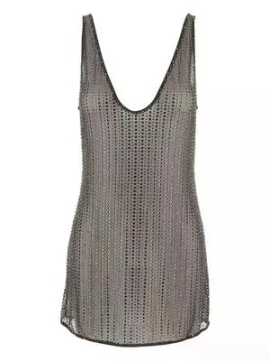 VENUJA Stud-embellished Mini Dress - Grey
