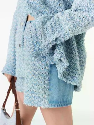 Stella McCartney Textured Denim Shorts
