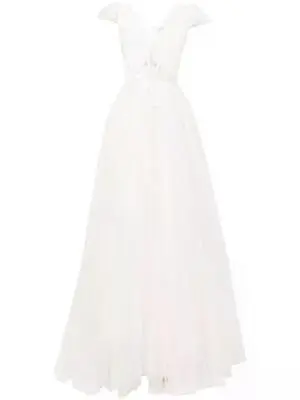 Jenny Packham Charm Sequin-embellished Tulle Gown - White