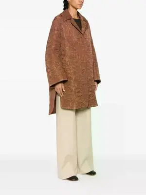 Ermanno Scervino Floral-pattern Quilted Coat