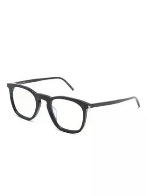 Saint Laurent Matte Effect Square Frame Glasses