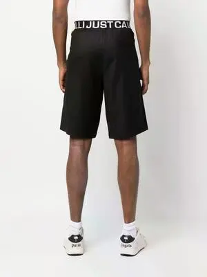Just Cavalli Logo Waistband Knee-length Shorts