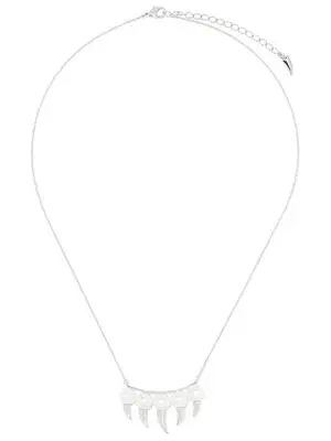 TASAKI 18kt White Gold Diamond And Pearl Necklace - Silver