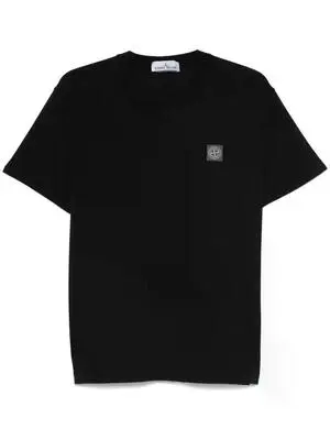 Stone Island Compass-motif T-shirt Black