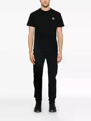 Stone Island Compass-motif T-shirt - Black