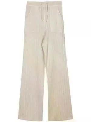Lorena Antoniazzi Wide-ribbed Knit Trousers - Neutrals