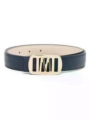 MOORER Hepsie Leather Belt - Blue