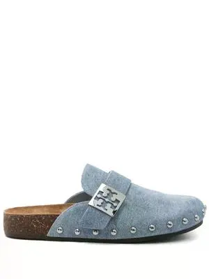 Tory Burch Mellow Mules With Stud Embellishment