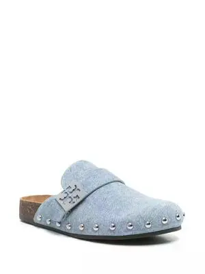 Tory Burch Mellow Mules With Stud Embellishment