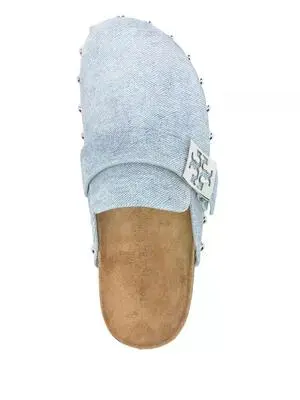 Tory Burch Mellow Mules With Stud Embellishment