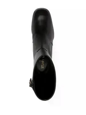STUART WEITZMAN Nola Leather Ankle Boots