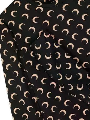 MARINE SERRE All-over Moon Print Regenerated Second Skin Top
