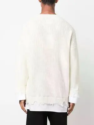 MAISON MARGIELA Layered Distressed Knit Jumper