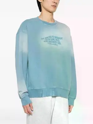 FIVE CM Sun-fade Crew-neck Sweatshirt