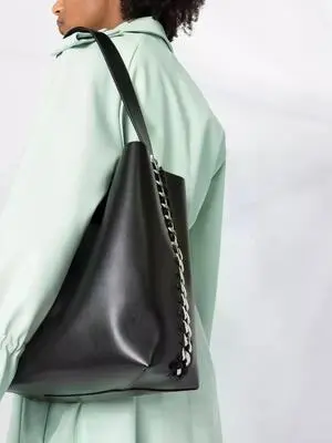 Stella McCartney Frayme Large Tote Bag - Black