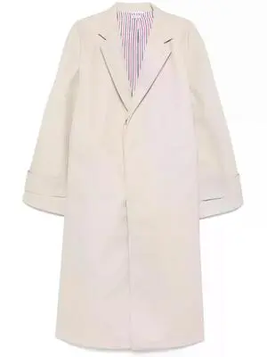 Thom Browne Cotton Raglan Coat