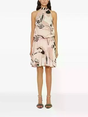 Emilio Pucci Printed Halterneck Dress