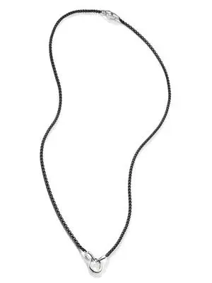 David Yurman Smooth Amulet Box Chain Necklace