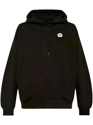 Kenzo Boke Flower Cotton Hoodie - Black