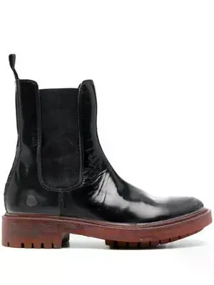 Moma Calf Leather Chelsea Boots - Black