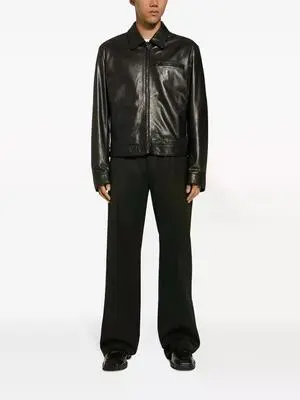 Dolce & Gabbana Zip-up Leather Jacket