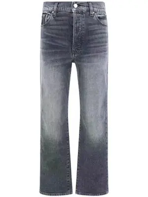 Amiri Straight-leg Washed Denim Jeans - Black