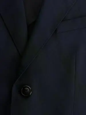 AMI Paris Single-breasted Cotton Blazer - Blue